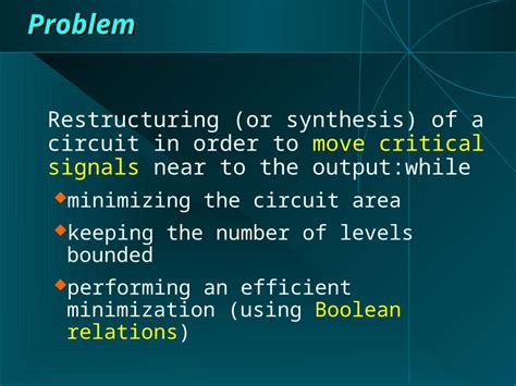 Ppt Minimization Of P Circuits Using Boolean Relations Dokumentips
