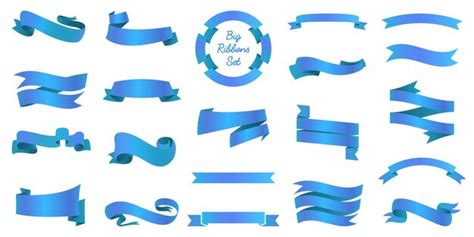 리본 배너 그림 설정 및 흰색 배경에 고립 된 테이프 빨간색 빈티지 세부 사항 프리미엄 벡터