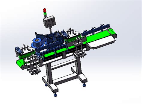 Assembly Line Labeling Machine D Model TurboSquid