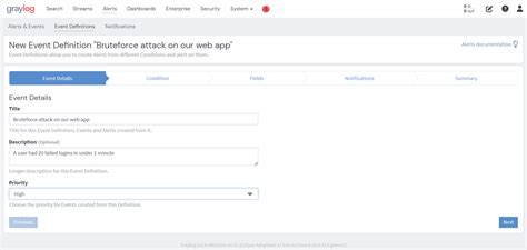 mastering graylog events and alerts