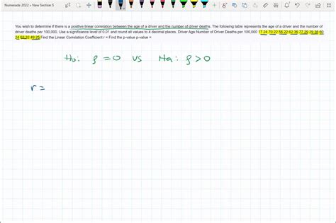 solved you wish to determine if there is a positive linear correlation