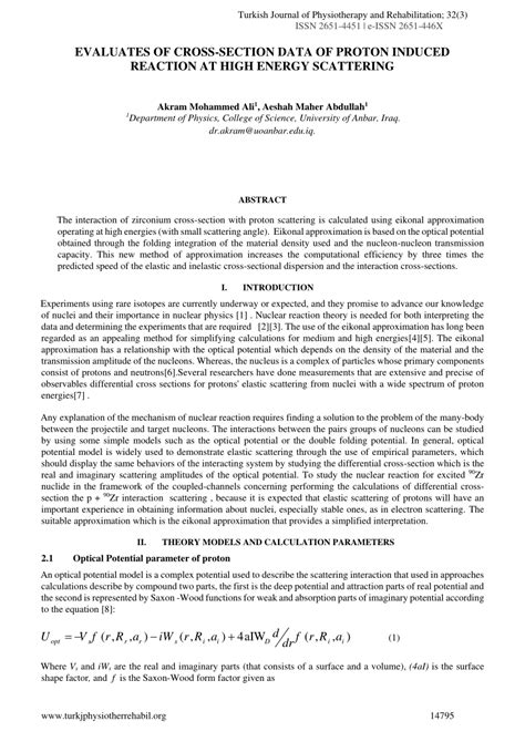 Pdf Evaluates Of Cross Section Data Of Proton Induced Reaction At