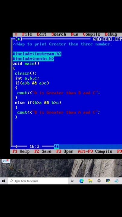 C Program To Find Largest Among Three Number Codewithveer Youtube