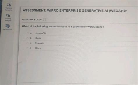 Training Transcript ASSESSMENT WIPRO StudyX