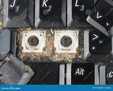 Dirty Laptop Keyboard Stock Photo Image 41246325