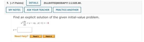 solved 5 1 points details zilldiffeqmodap11 2 2 025 mi