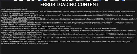 Mods Wont Load Ive Tried Reinstalling Them And Verifying My Game Files But They Still Wont