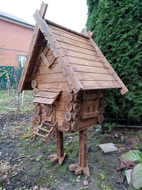 Избушка на курьих ножках своими руками для дачи 73 фото красивые картинки и Hd фото