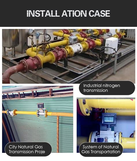 Pulse Output Lcd Turbine Flow Meter For Co2 Gas Natural Gas Flow Meter Pulse Output Digital