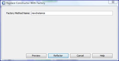 Inspired By Actual Events NetBeans Refactoring Constructor As Static Factory