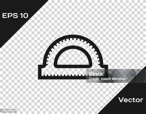 투명 한 배경에 격리 된 도 아이콘을 측정 하기 위한 회색 각도기 그리드입니다 기울기 각도 미터 측정 도구 기하학적 기호입니다 벡터 일러스트레이션 각도기에 대한 스톡 벡터