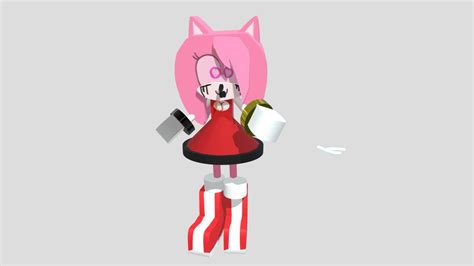 Amy Rose A 3d Model Collection By Zariuwu Sketchfab