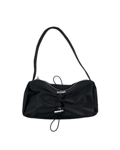 [3colors] 스트링 포인트 셔링 미니 숄더백 글로시 유니크 실버백 여름백 데일리 가방 여름가방 여름백 은색가방 에이블리