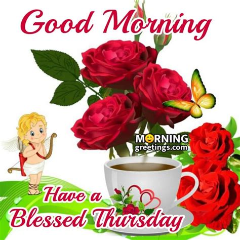 Thursday Morning Blessings Positive Blessed Thursday Images Morning Greetings