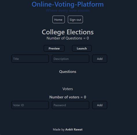 Github Iamankitr Online Voting Platform