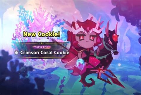 Cookie Run Kingdom Crimson Coral Cookie Guide How To Get Level Up