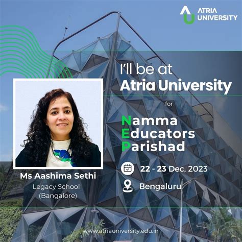 Aashima S On Linkedin Ive Eagerly Been Waiting To Visit Atria University For Quite Some Time