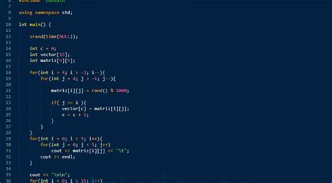 Arrays Visual C Vector Triangular Superior Invertida