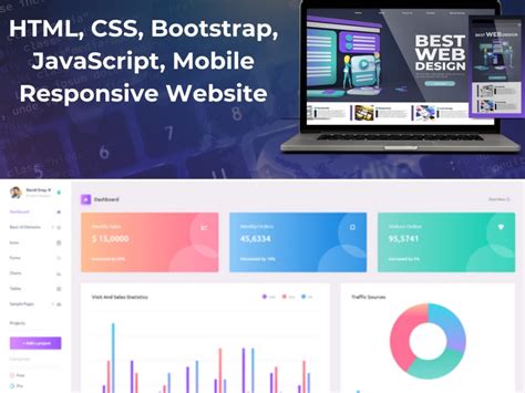Html Css Bootstrap Javascript Mobile Responsive Website Upwork
