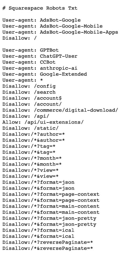 robots txt guide for squarespace block ai crawlers issues collaborada