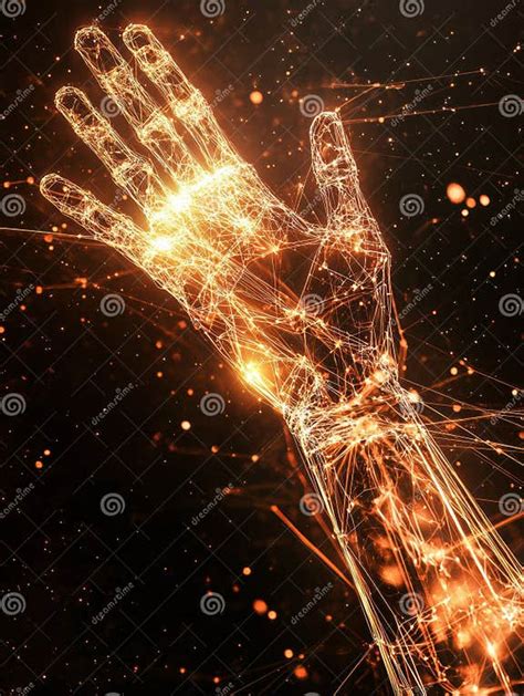 This Artwork Depicts A Futuristic Prosthetic Arm Activated By Neural Signals Showcasing