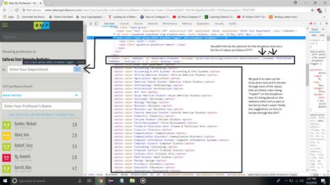 How Do I Select Items From A Drop Down Box In Selenium Using Python Stack Overflow