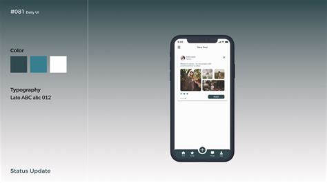 Daily UI Challenge Status Update Day On Behance