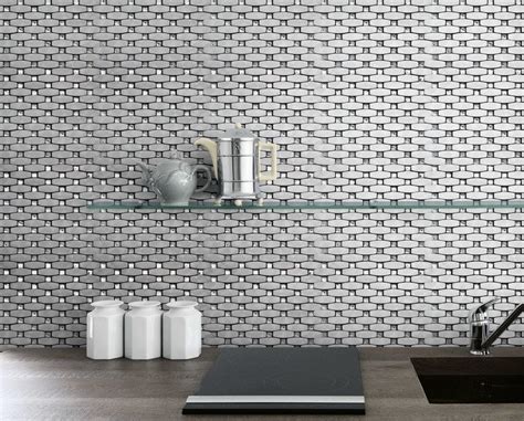 Bling Silver Stainless Steel Mosaic Abl Tile And Bathroom Centre