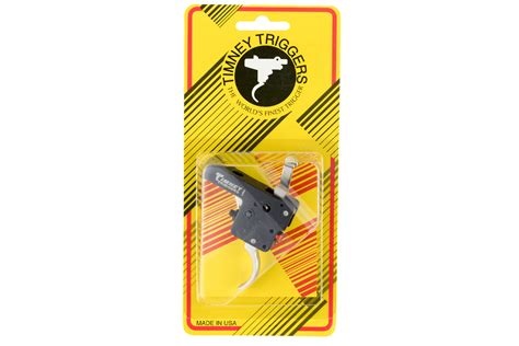 Timney Featherweight Deluxe Curved Trigger With 3 Lbs Draw Weight And Black Nickel Finish For Howa