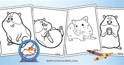 Cute Hamster Coloring Pages Free Pdf Printables Simply Love Coloring