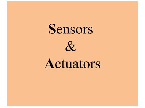sensors and actuators ppt computer networking computing