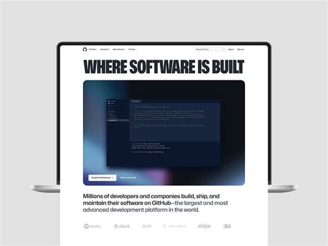 Github Hero Concept By Nicolas Solerieu On Dribbble