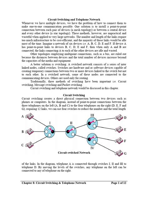 Ch8 Circuitswitching Telephonenetwork Pdf Network Topology Computer Network