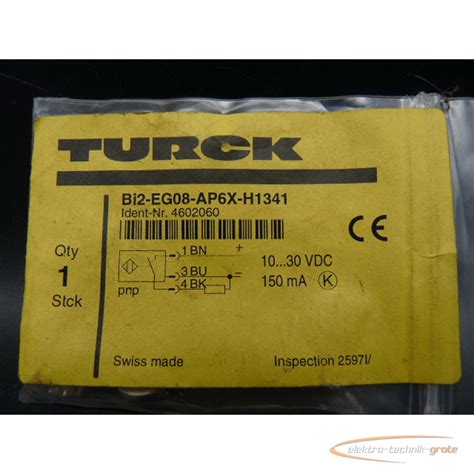 Turck Bi2 Eg08 Ap6x H1341 Inductive Proximity Switch Unused