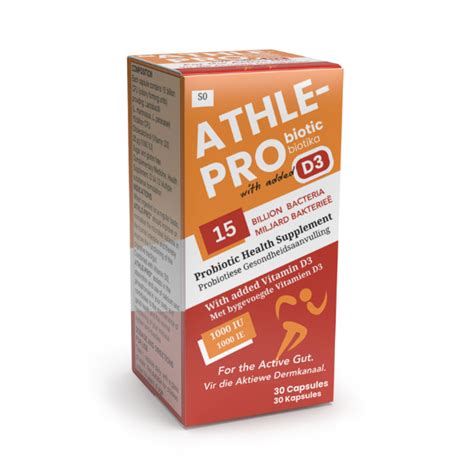 Athle Pro Probiotic With Added D3 30 Capsules Shop Today Get It Tomorrow