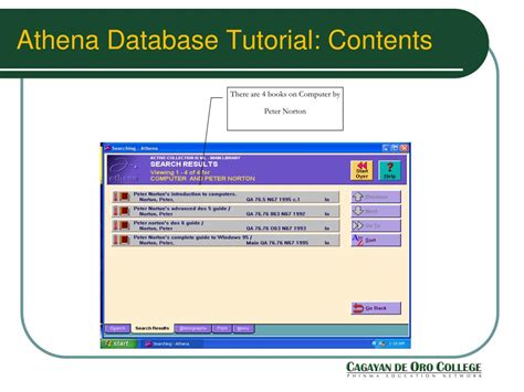 ppt athena database tutorial powerpoint presentation free download