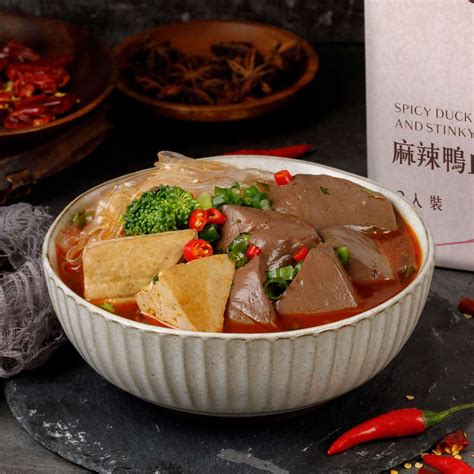 藍海饌麻辣鴨血臭豆腐寬粉2入裝 meimaii 美賣