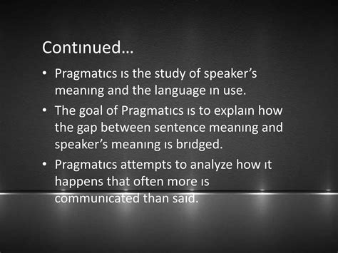 Semantics And Pragmatics 1 Pptx Semantics And Pragmatics 1 Pptx