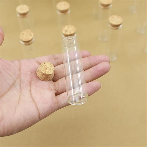 50pcs 20ml 2280mm 유리 코르크 병 테스트 튜브 마개 양념 병 컨테이너 작은 Diy 항아리 작은 바이알 병 유리저장용 병 And 병 Aliexpress
