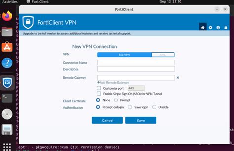 How To Install Free Forticlient Vpn Client On Ubuntu 22 04 Lts