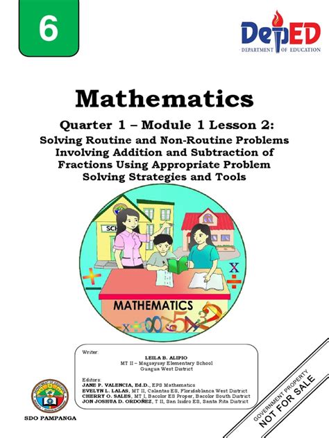 mathematics quarter 1 module 1 lesson 2 pdf foods mathematics