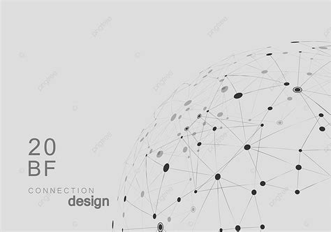 Network Abstract Vector Background With Connected Shapes Concept