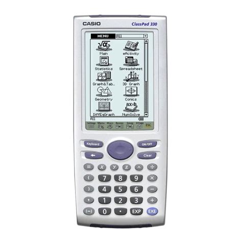 Casio Classpad 330 3 04 User Manual Pdf Download Manualslib