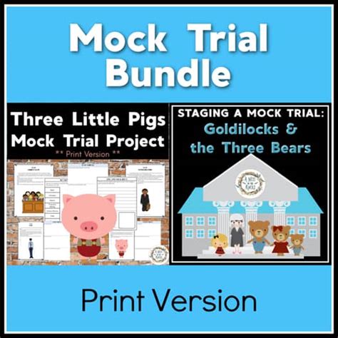 Stage Your Own Mock Trial Activity Bundle Print By A Nest In The Rocks