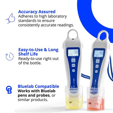 Bluelab Ph 4 0 And 7 0 Calibration Solution Kit Ph Meter And Ph Pen Calibration For