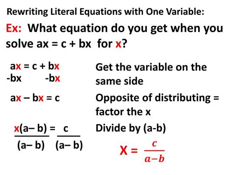 Rewriting Literal Equations Khan Academy Tessshebaylo