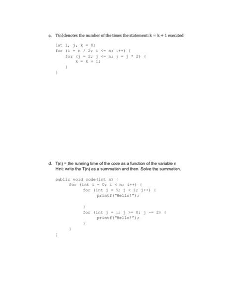 solved 4 40 pts [asymptotic complexity] consider the