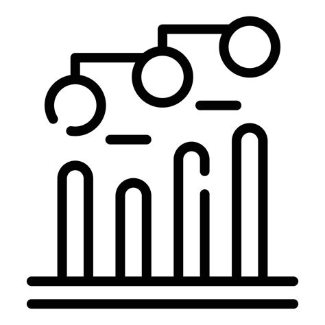Market Chart Icon Outline Style 15906748 Vector Art At Vecteezy