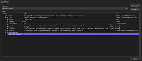 after running a sync function right clicking a layout crashes autocad