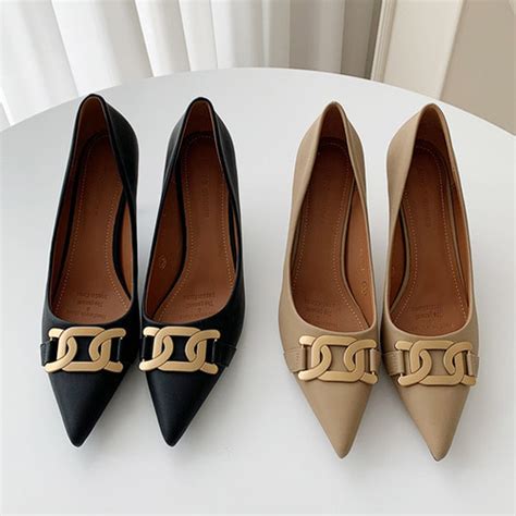 패션 바이 카카오 여성 7cm 스틸레토 하이힐 펌프스 여자구두 여성화